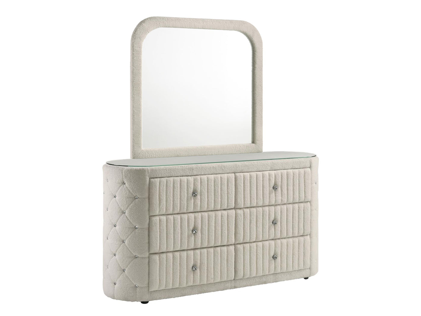 Sonya 65.7" Wide 6 Drawer Dresser With Mirror – Istanbul Furniture ...