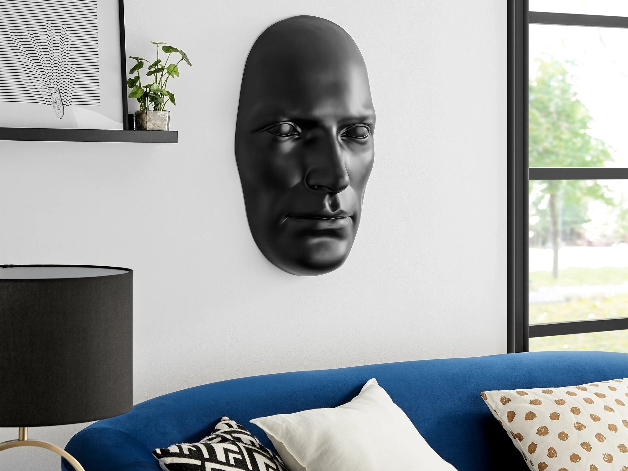 Sumerian 27.5" Tall Masculine Wall Sculpture – Istanbul Furniture ...