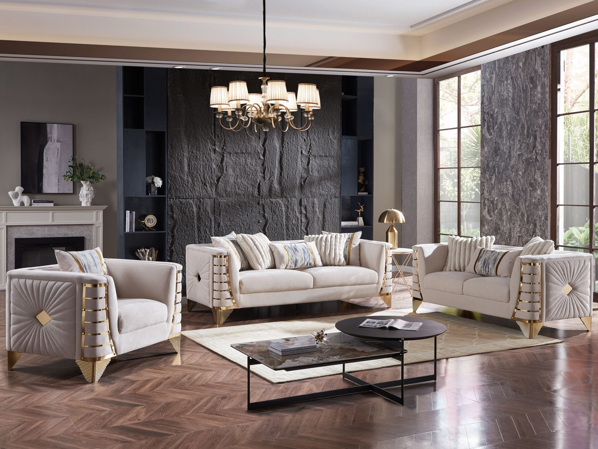Tanya Living Room Set – Istanbul Furniture - Home of Unique Turkish ...