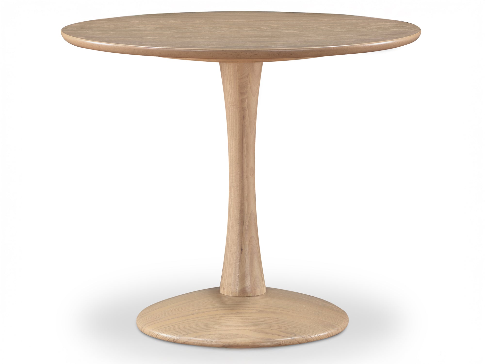 Holly 36" Wide Oak Veneer Round Dining Table – Istanbul Furniture ...