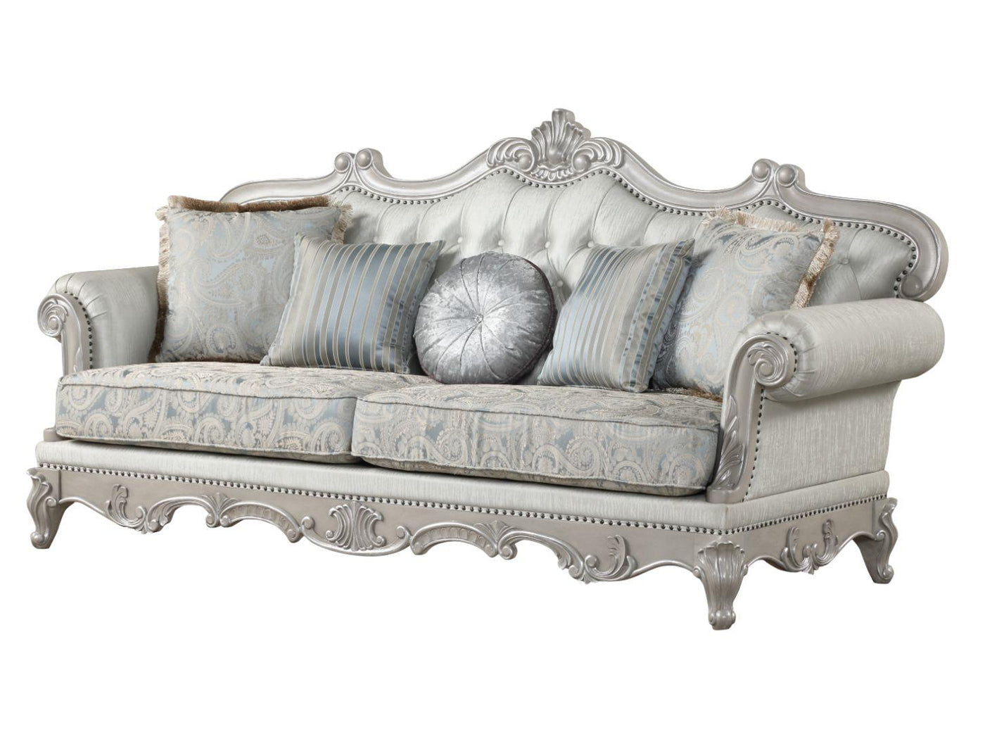 Tuscan 90" Wide Tufted Traditional Sofa – Istanbul Furniture - Home of ...