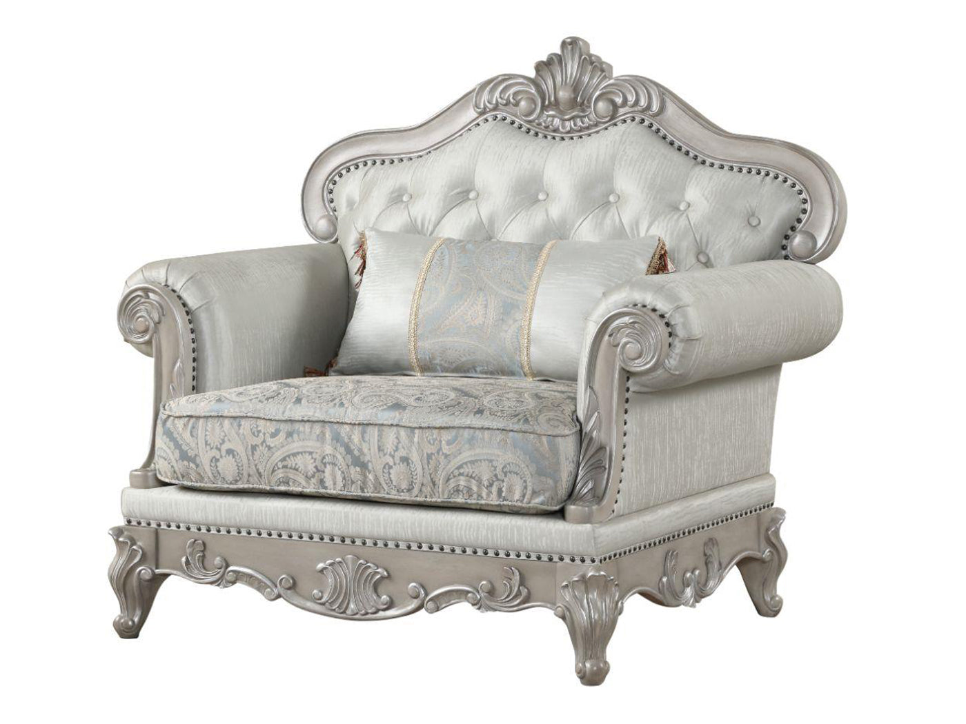 Tuscan 48" Wide Tufted Traditional Armchair – Istanbul Furniture - Home ...