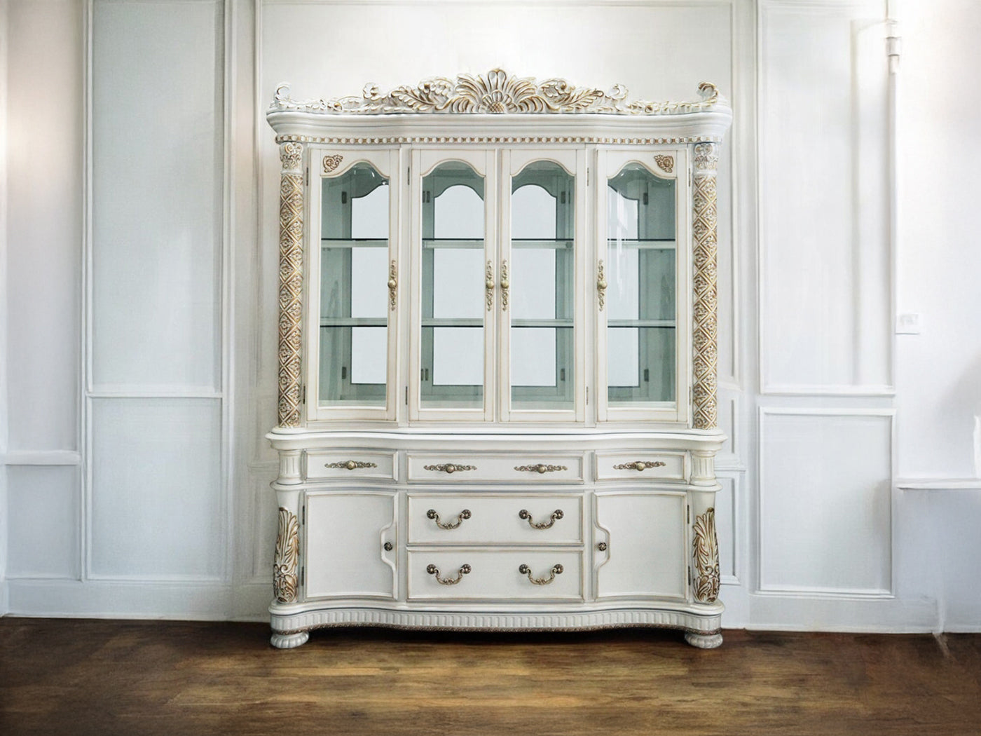 Vendome 75" Wide Double Dining Cabinet – Istanbul Furniture - Home of ...
