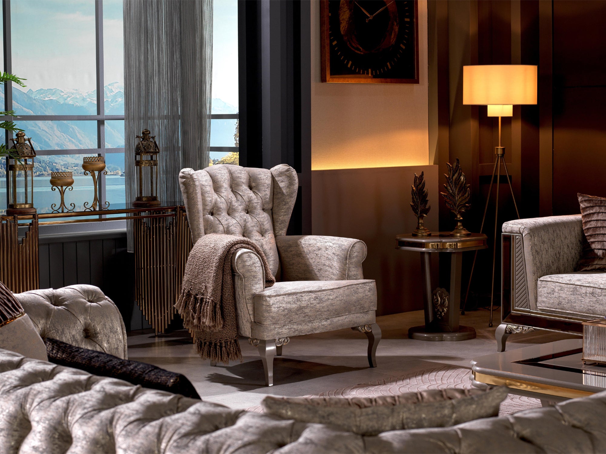 Verona Goss 33.5" Wide Tufted Armchair – Istanbul Furniture - Home of ...