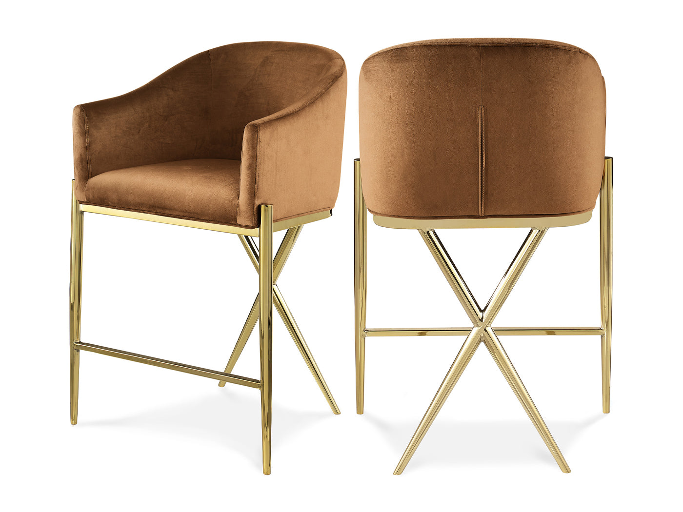 Xavier Velvet Bar Stool (Set of 2) – Istanbul Furniture - Home of ...