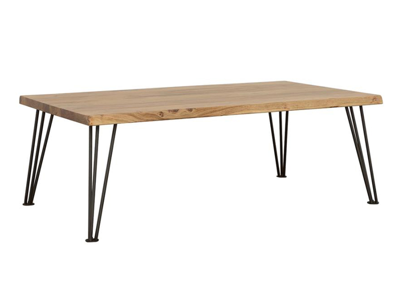 Zander 50" Wide Rectangular Wood Top Coffee Table – Istanbul Furniture ...