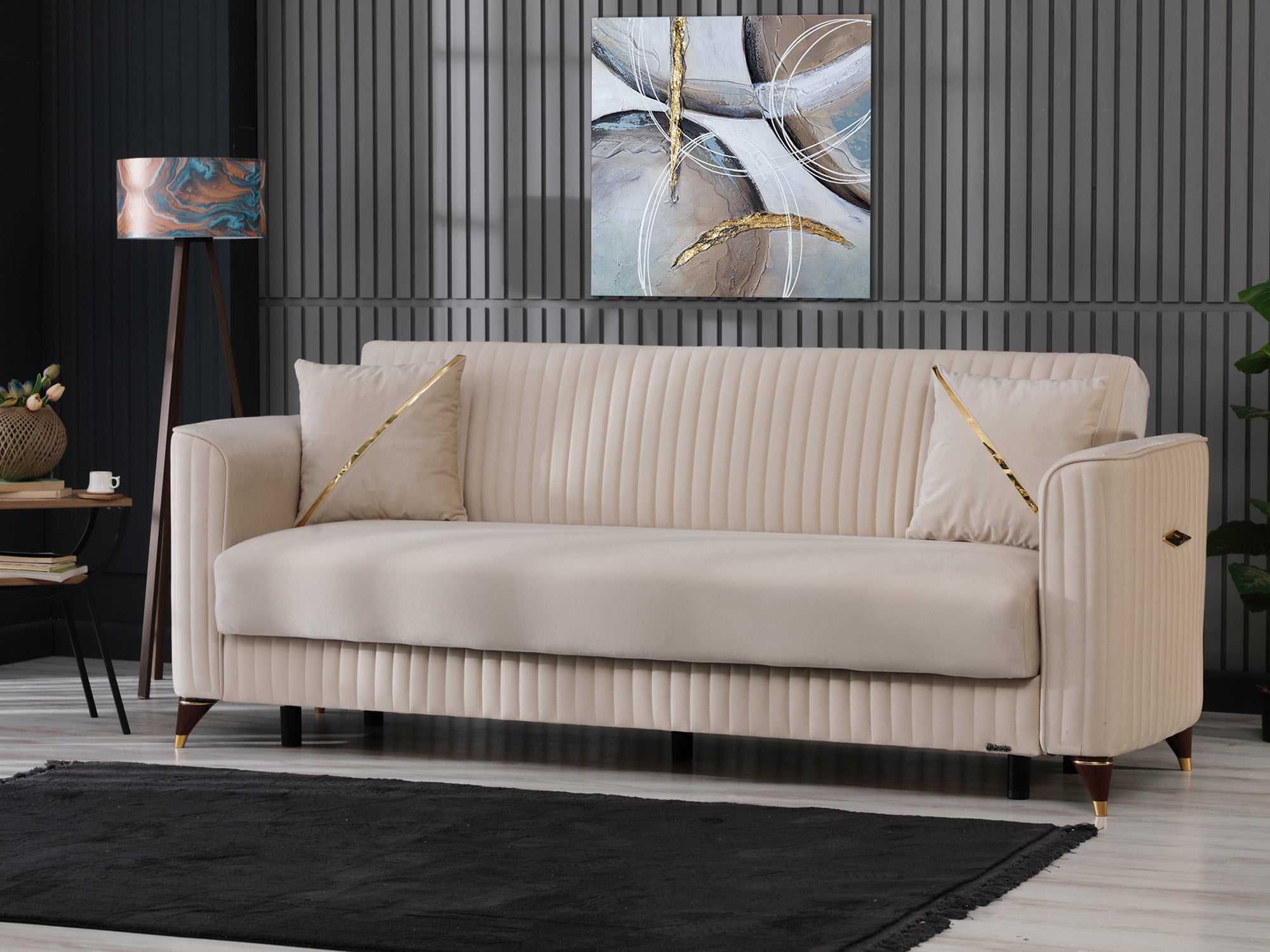 Zebra 89.7" Wide Convertible Sofa – Istanbul Furniture - Home of Unique ...