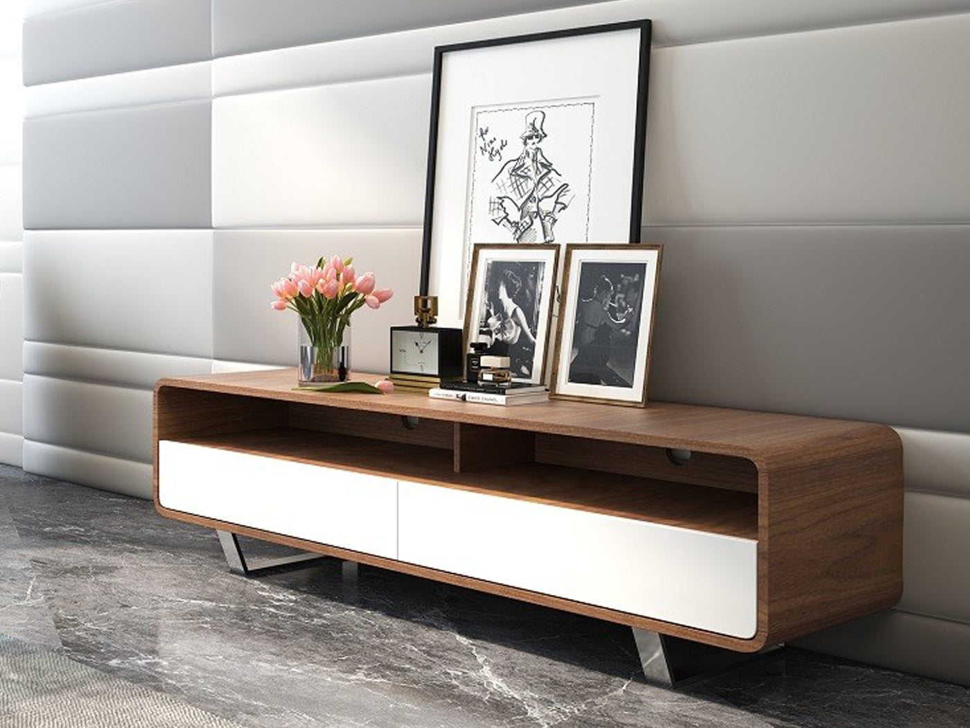 Gramercy 59" Wide 2 Drawer TV Stand – Istanbul Furniture - Home of ...