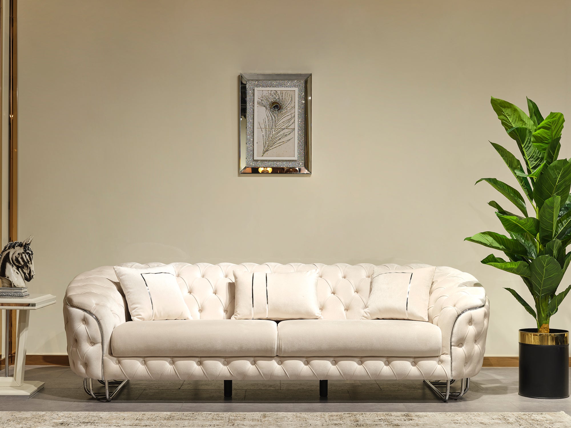 Nova 98" Wide Tufted Sofa – Istanbul Furniture - Home of Unique Turkish ...