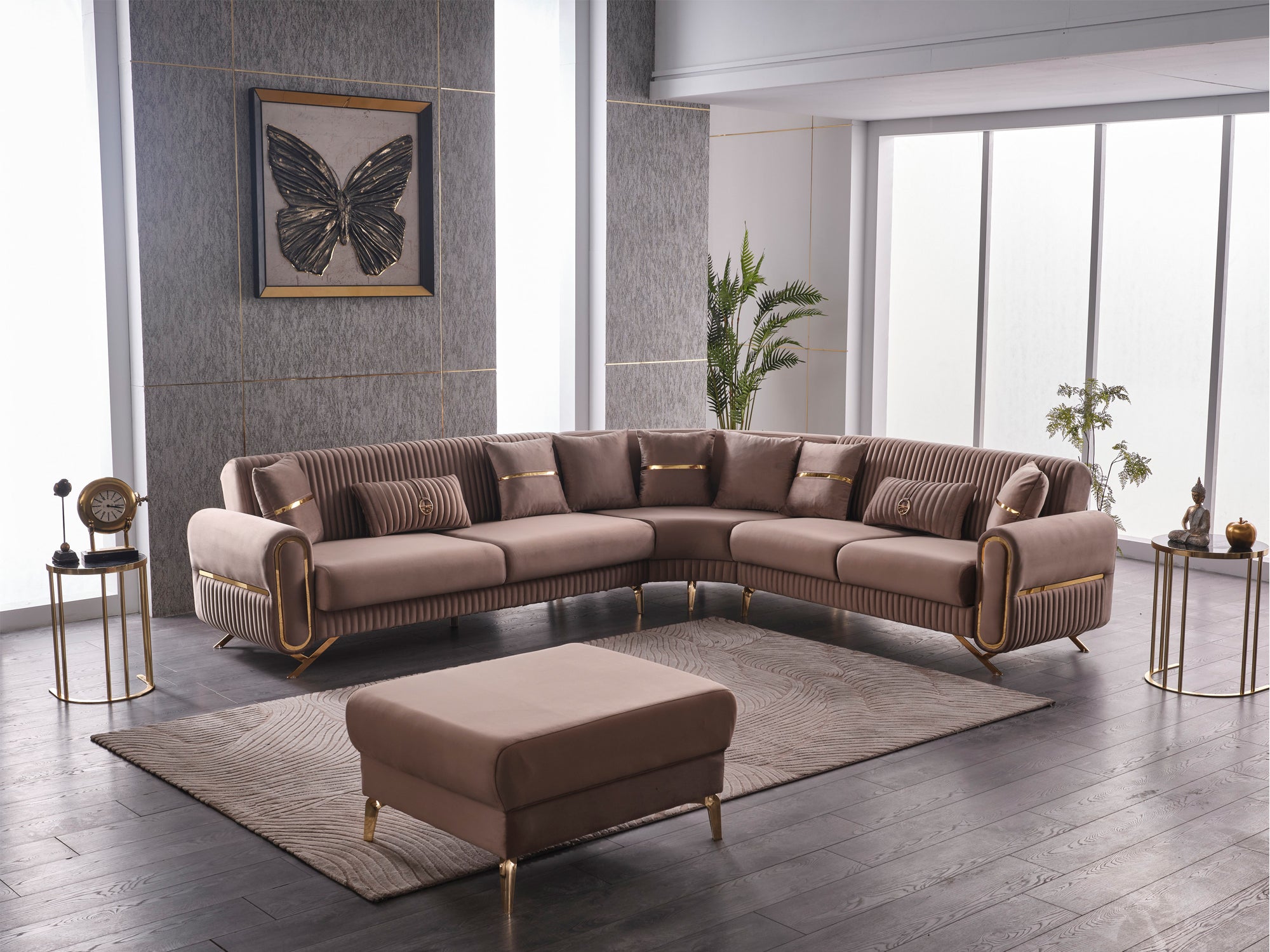 Royals 125" Wide Convertible Sectional – Istanbul Furniture - Home of ...